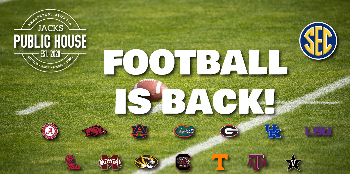 College Football Is Back and on at Jack's Public House! - Jack's Public ...